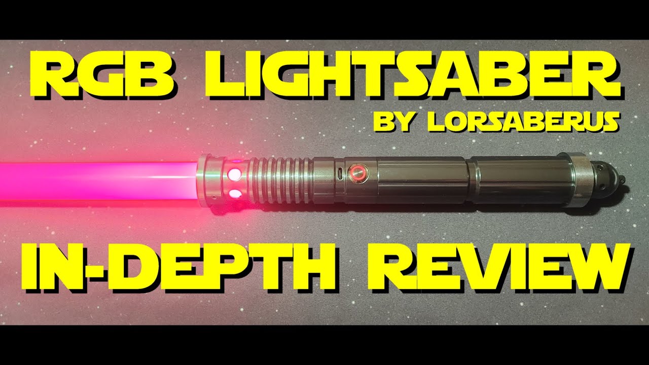 RGB Lightsaber | LORSABERUS | Amazon.ca | Unboxing and Review - YouTube