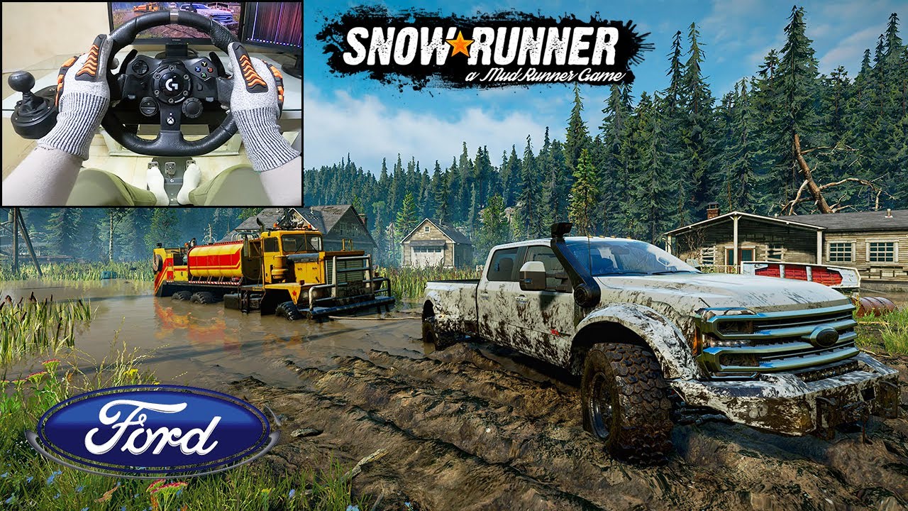 Ford F550 | Service Truck Recovery | SnowRunner | Logitech G923 ...