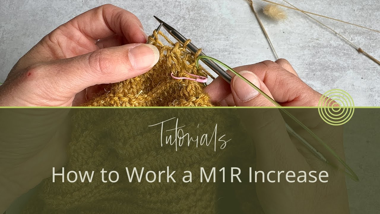 How to Make a Right Leaning Knitting Increase (M1R) | Carol Feller Knitting Tutorial - YouTube