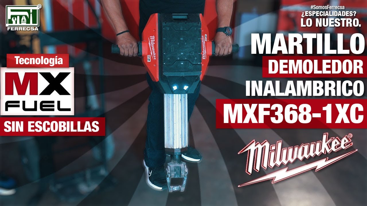 Martillo Demoledor Inalámbrico MX Fuel MXF368-1XC Milwaukee | REVIEW ...