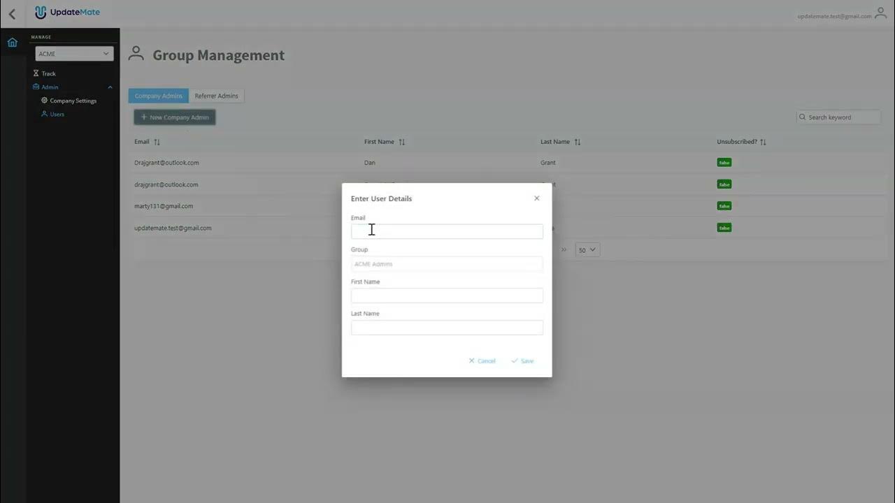 Add or remove company administrators - YouTube