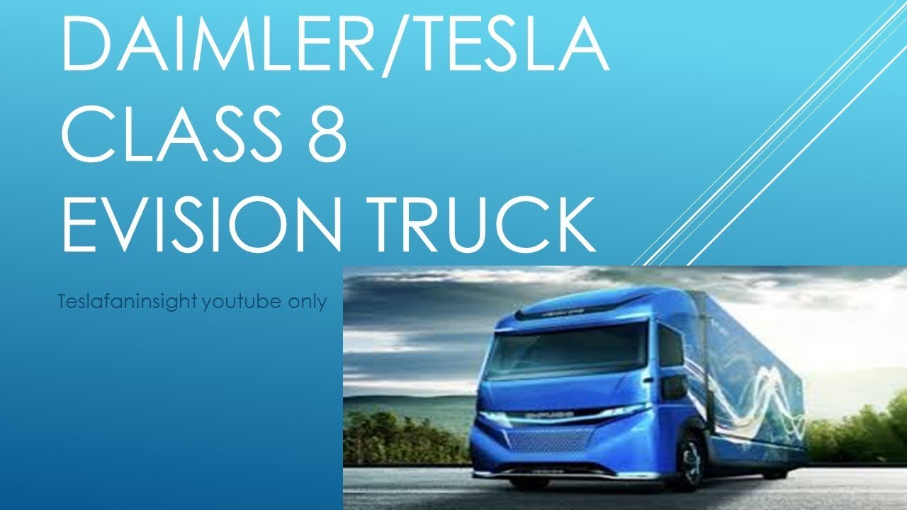 Tesla/Daimler semi Truck class 8 introduction as fuso evision in Japan ...