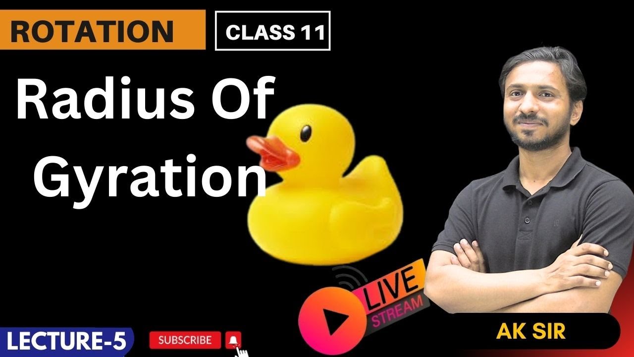 Rotation Motion Class 11 | Radius Of Gyration Class 11 | Radius Of ...