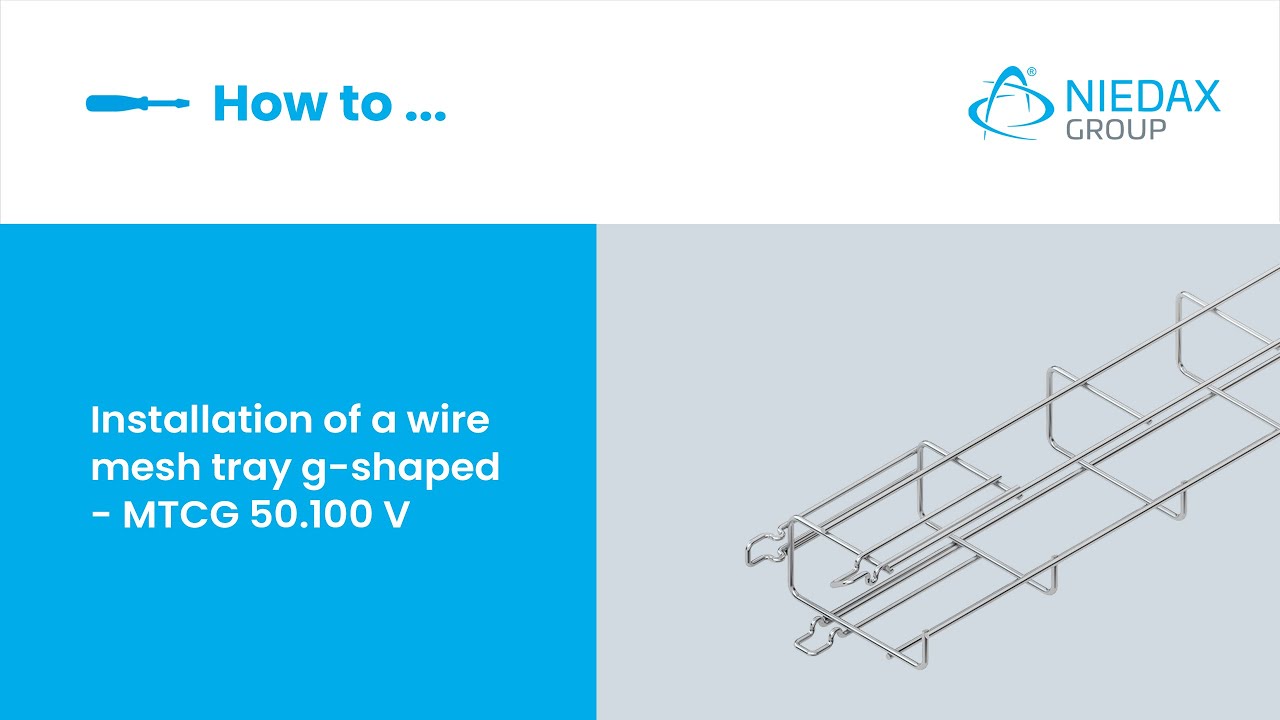 Niedax Wire Mesh Tray G-shaped – MTCG 50.100 V | Niedax Group | How to ...