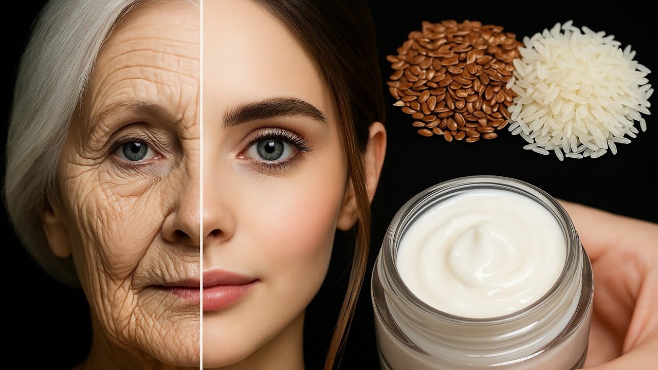 Flaxseed with Rice face mask for skin whitening,Brightening,anti-ageing ...