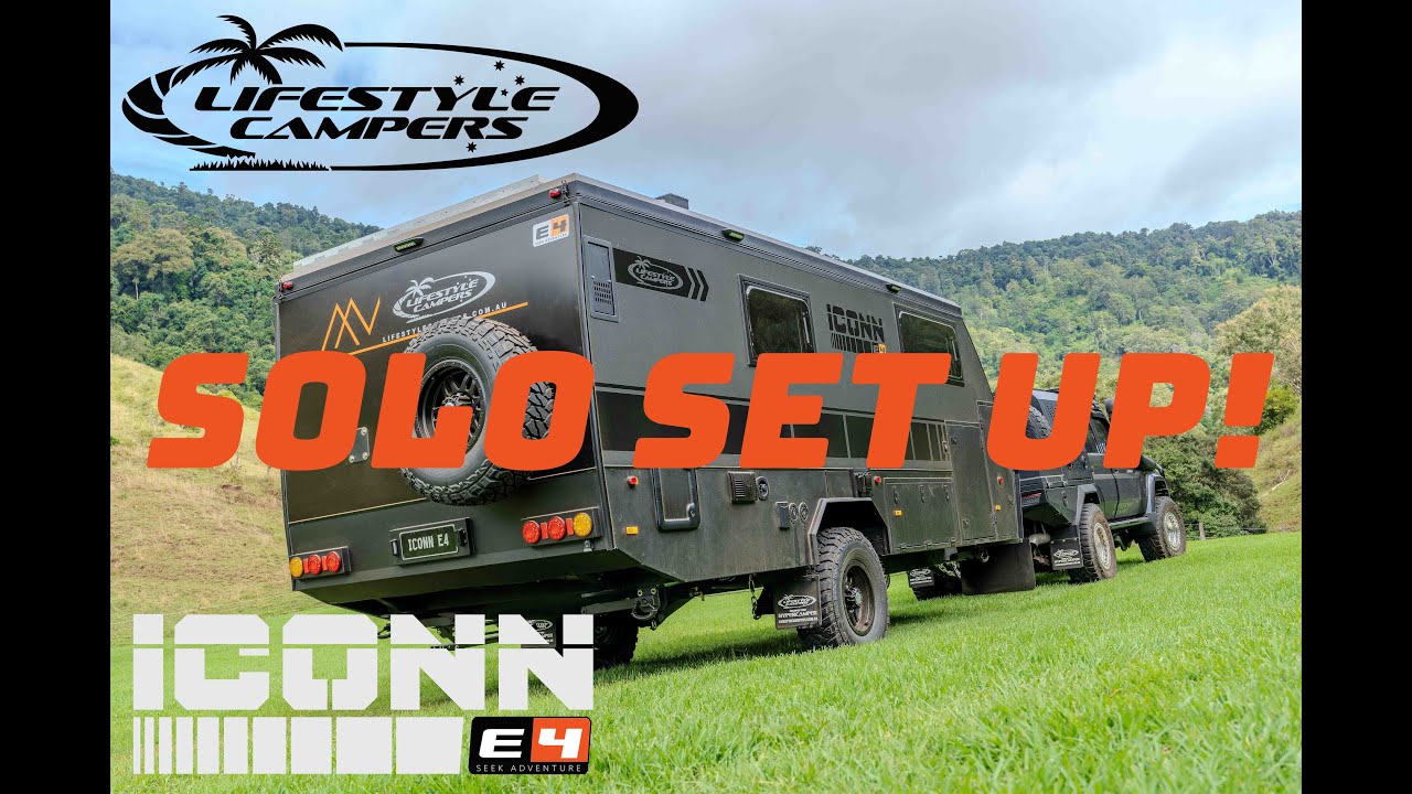 Solo Setup Challenge: Lifestyle Campers Iconn E4 by Masina - YouTube