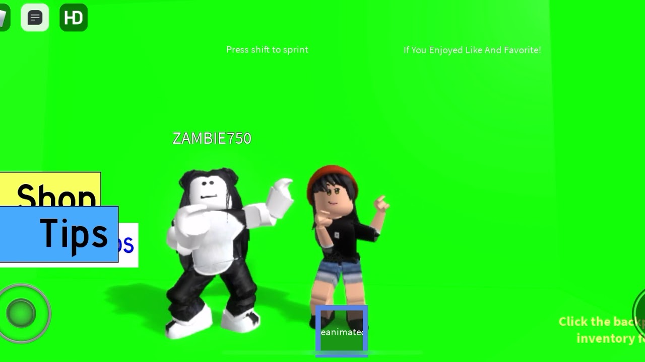 Roblox green screen Reanimated Emote - YouTube