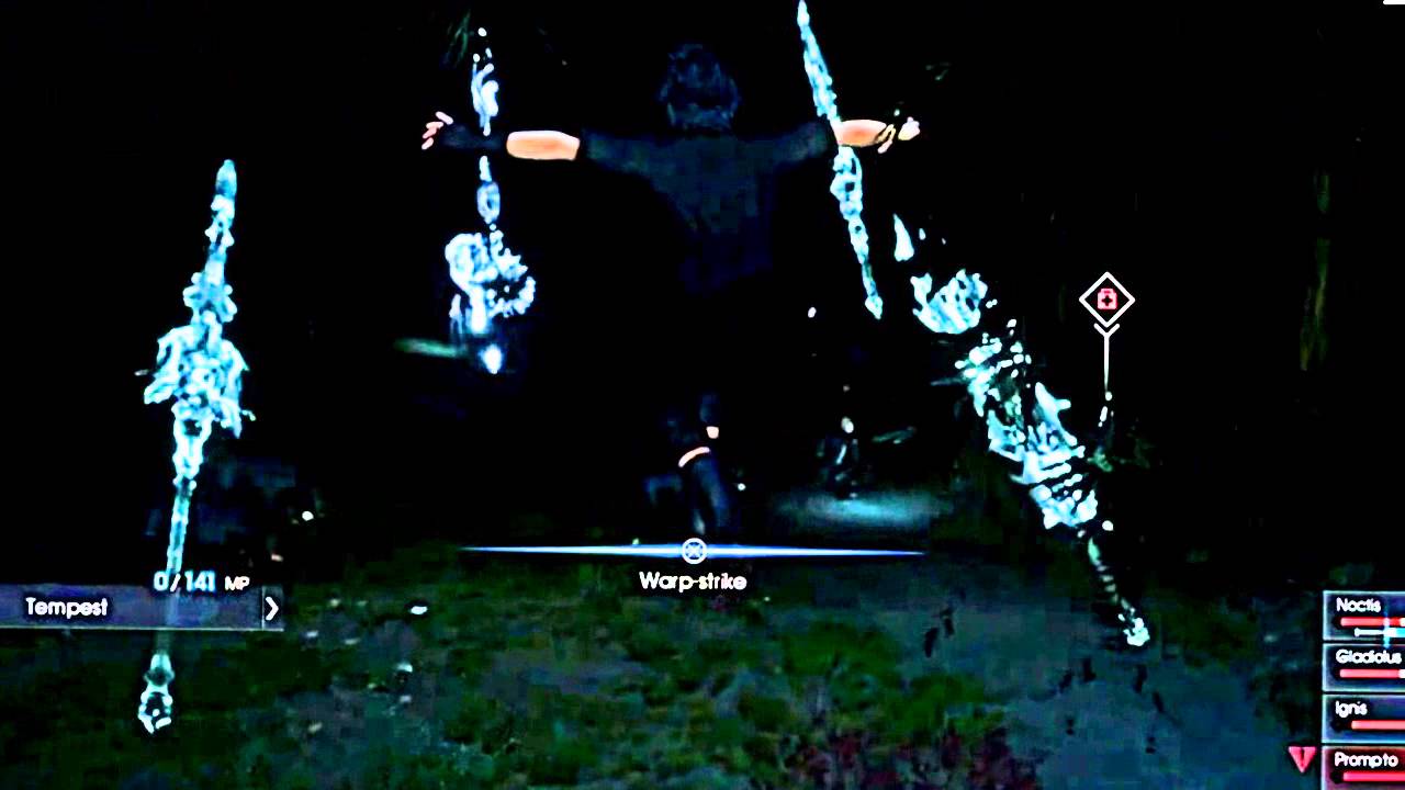 FINAL FANTASY XV BATTLE THROUGH THE NIGHT GAMEPLAY - YouTube