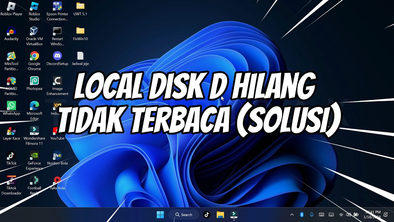 Local Disk D Hilang Tidak Terbaca, Tidak Muncul di Windows (SOLUSI ...