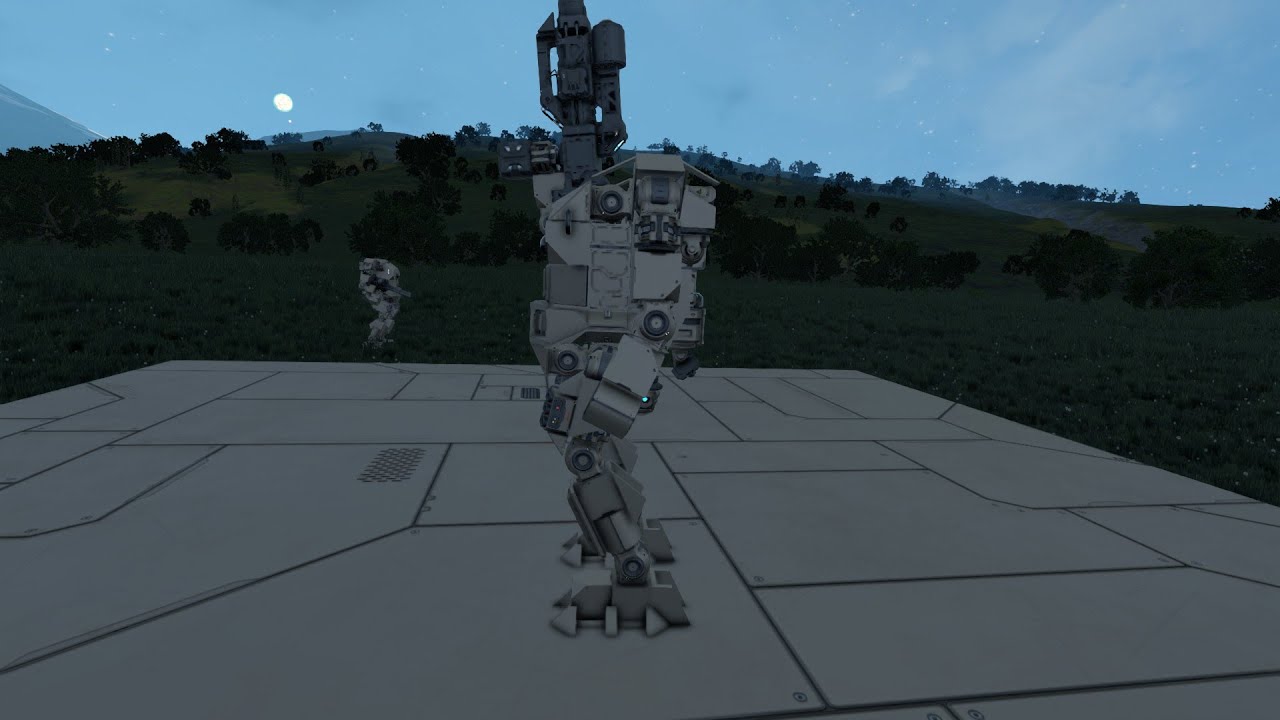 Space Engineers Military Mech Walker - YouTube