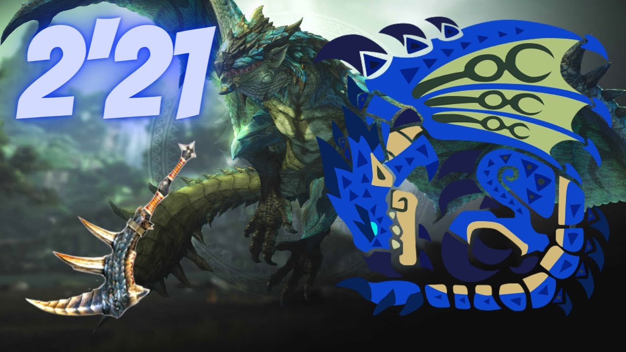 MHW Iceborne Azure Rathalos 2'21 Long Sword Heroic WR - YouTube