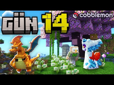 Minecraft'ta POKEMON Dünyasında 100 GÜN GEÇİRDİM! - [Gün 14]