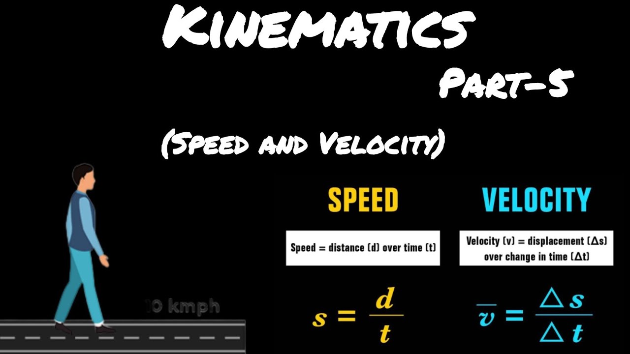 Kinematics || Part-5 || Speed and Velocity - YouTube