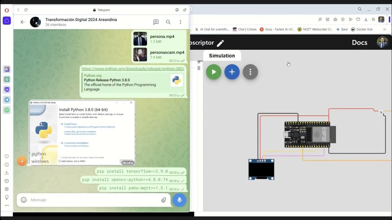 Reconocimiento Imagen OpenCV Tensorflow y Teachablemachine Simulación ...