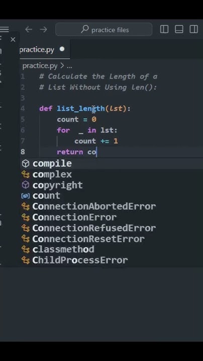 Length Of A List Python Pythonprogrammingcodinglearnpython Pythonforbeginners Youtube