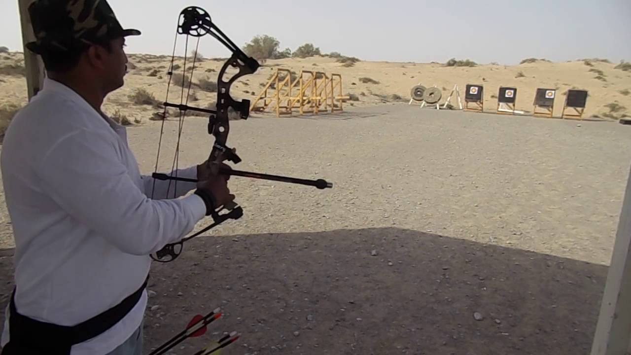 Bear Apprentice 3 shooting in Dubai Archers/30 meter shots. - YouTube