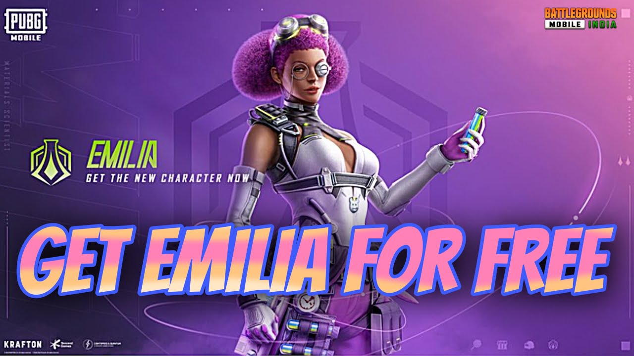 GET EMILIA CHARACTER FOR FREE IN BGMI #BATTLEGROUNDSMOBILEINDIA #BGMI # ...