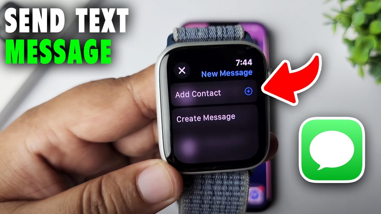 How to send text message from apple watch (Quick & Easy) - YouTube
