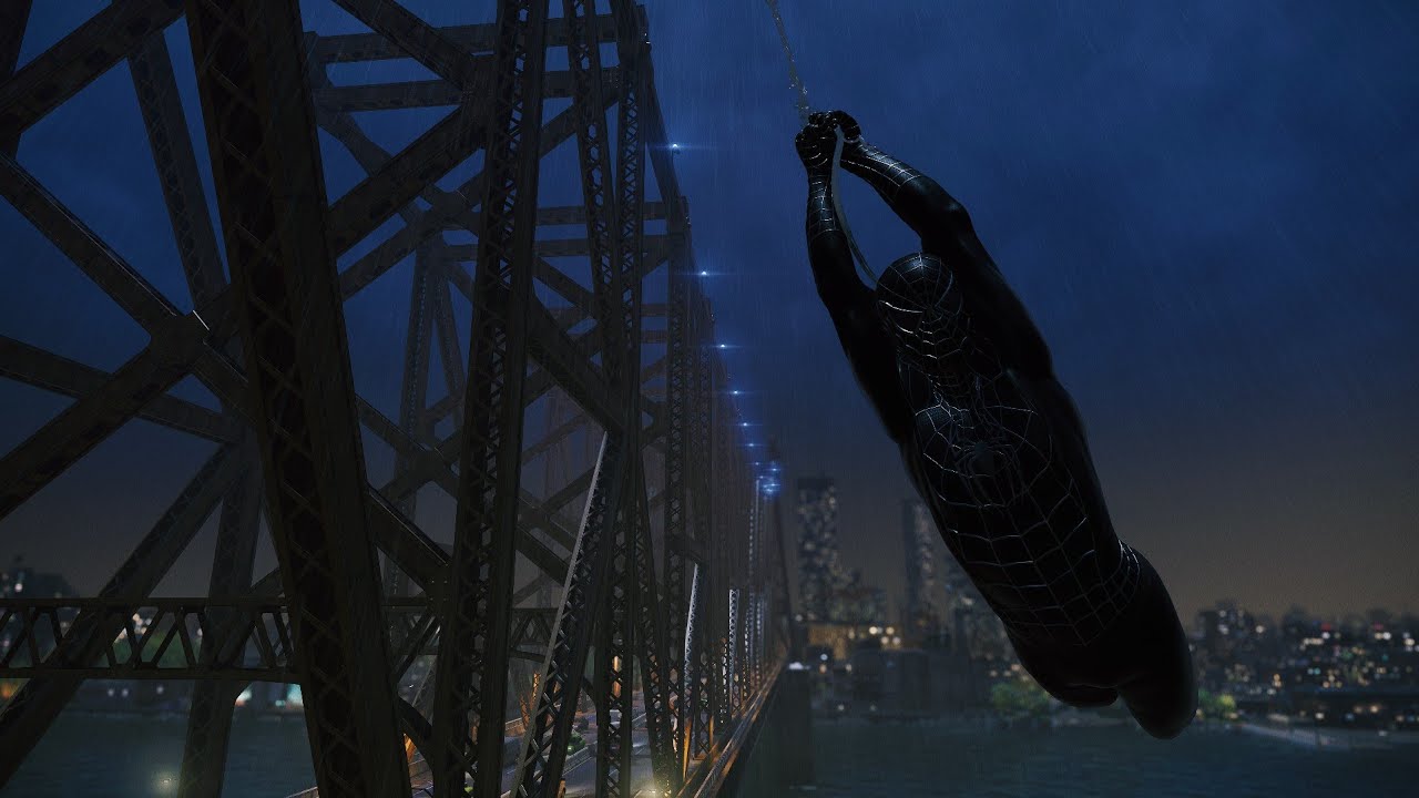 Mood web swinging on a rainy night [Marvel's Spider-Man 2] - YouTube