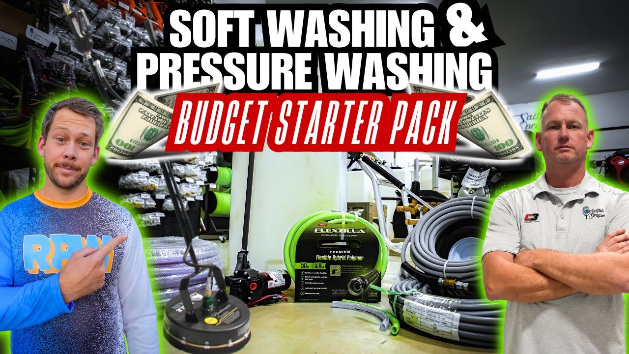 Pressure washing STARTER kit (everything you ACTUALLY need) - YouTube