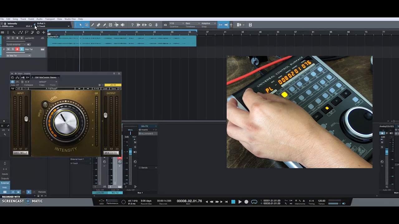 X-Touch One and Studio One - Plug-in Control - YouTube
