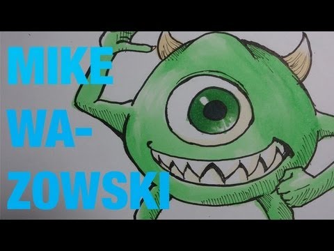 SPEED DRAWING: Mike Wazowski - YouTube