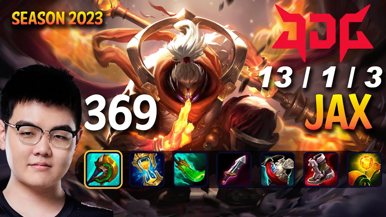 JDG 369 JAX vs RENEKTON Top - Patch 13.13 KR Ranked - YouTube
