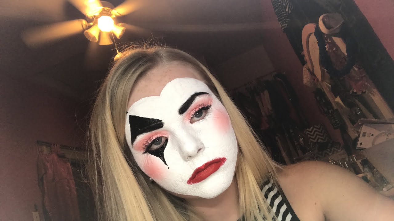 Weird Mime Makeup Look!! - YouTube