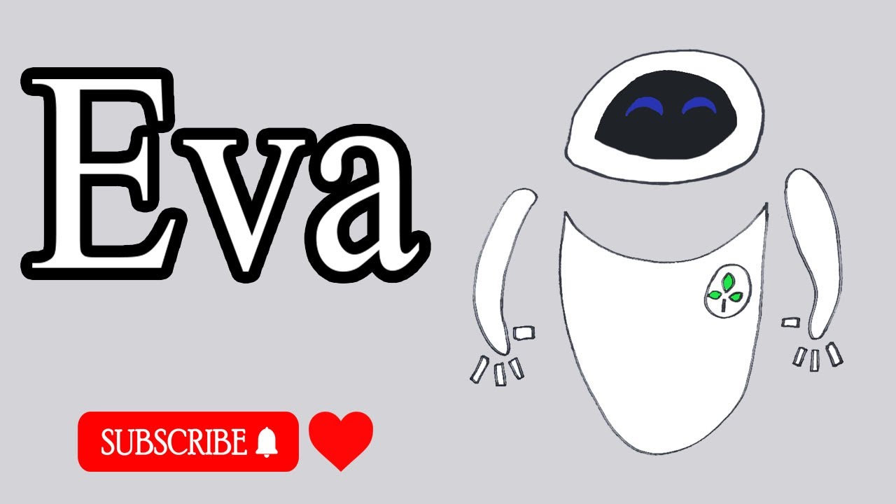 How to draw easily eva 😍 ️ - YouTube