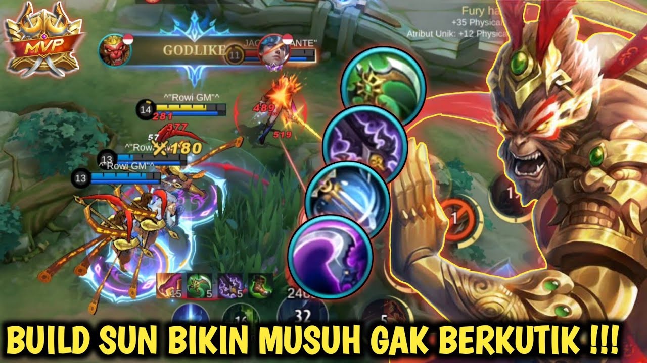 BUILD SUN BIKIN MUSUH LANGSUNG GAK BERKUTIK | SUN BEST BUILD 2023 ...