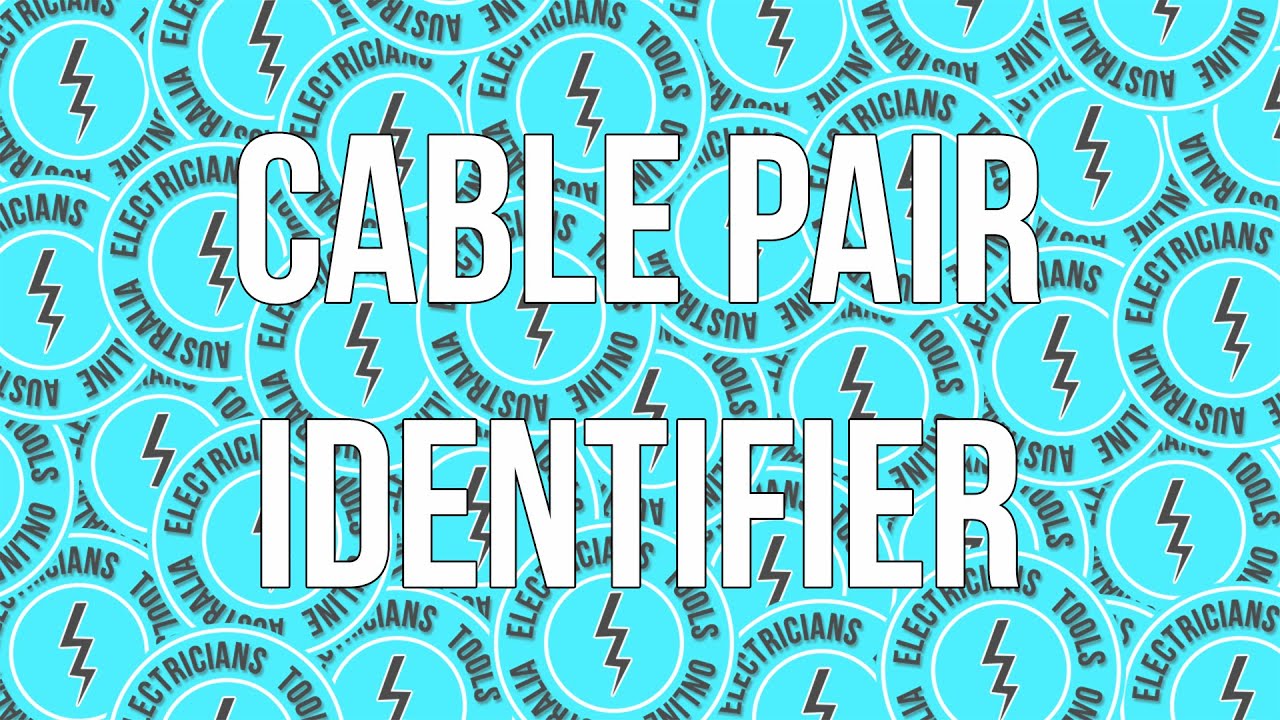 Cable Pair Identifier Tool - YouTube