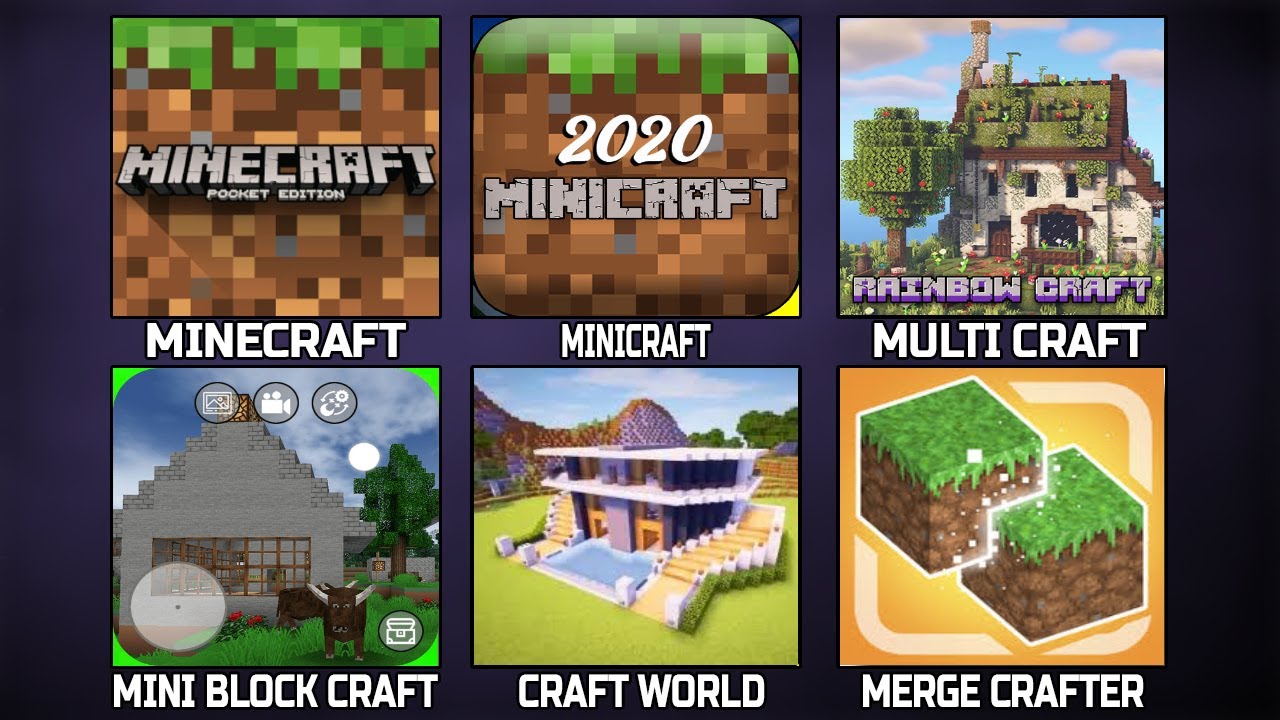 Minecraft, Minicraft, Multi Craft, Mini Block Craft, Craft World, Merge ...