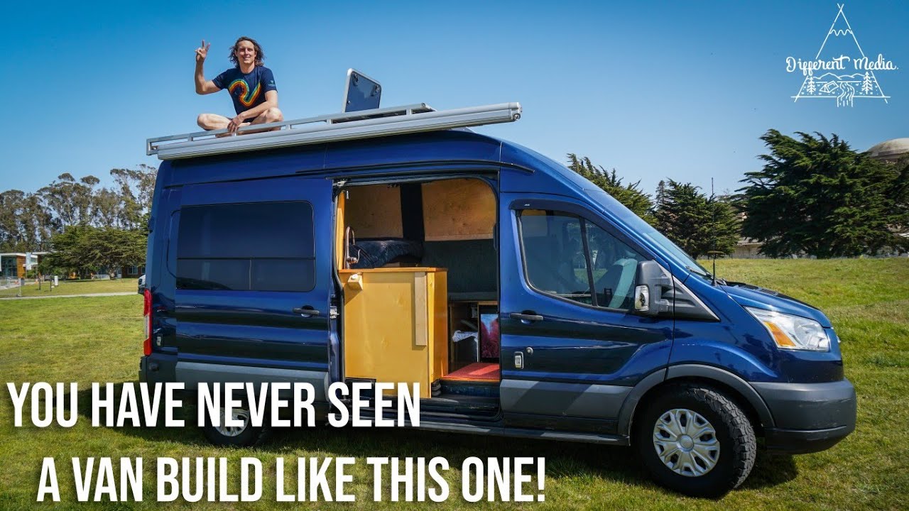 Man lives 5 years in DIY Van! | Unique Ford transit Vanlife tour. - YouTube