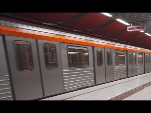Greece, Athens, metro ride from Agios Antonios to Peristeri - YouTube