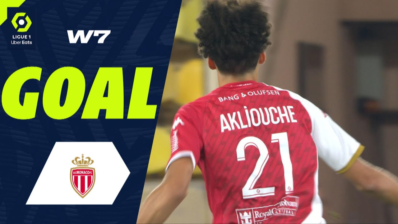 Goal Maghnes AKLIOUCHE (8' - ASM) AS MONACO - OLYMPIQUE DE MARSEILLE (3 ...