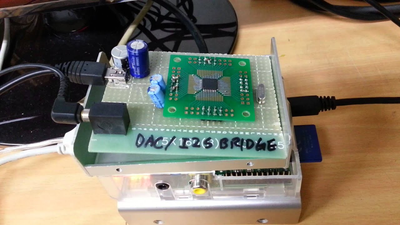 USB 16bit DAC connect to Raspberry Pi - YouTube