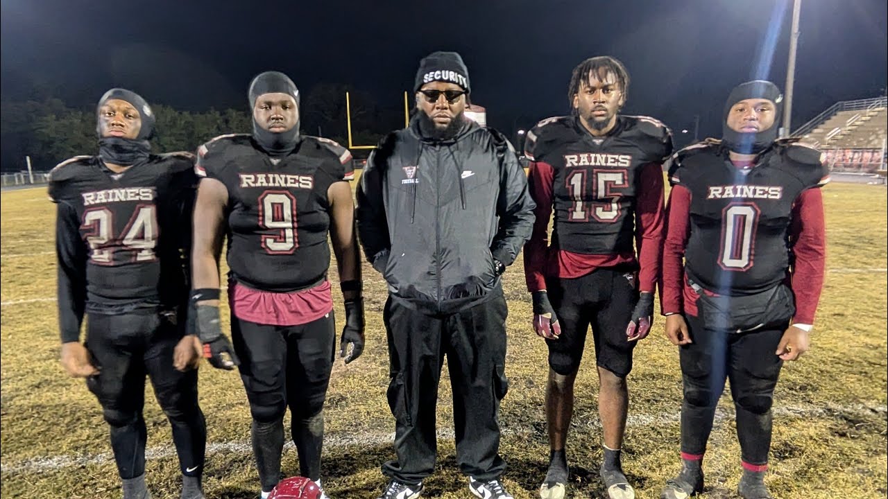 Raines Vikings DLine post game interview after 44-15 win over Bishop ...