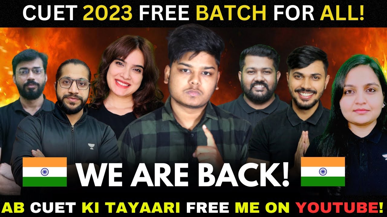 Cuet 2023 Free Batch Launch on YouTube 🔥 | Top Educators of India #cuet2023 | Cafepedia - YouTube