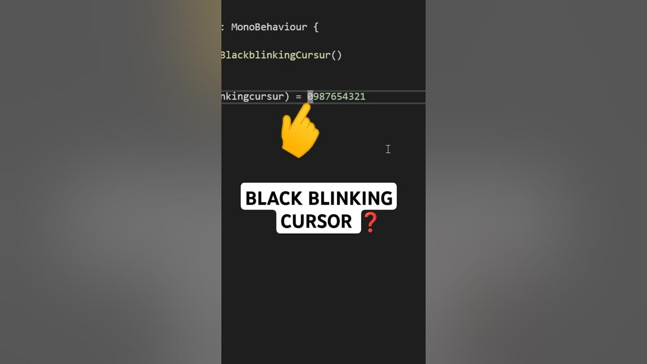 How to fix the Black Blinking Cursor in Windows & Mac ? - YouTube