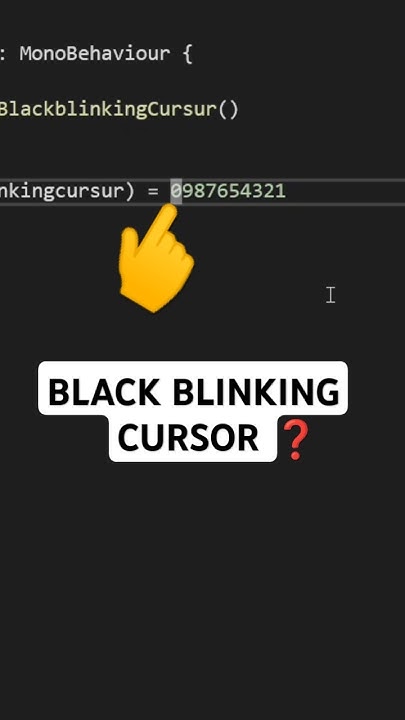 How to fix the Black Blinking Cursor in Windows & Mac ? - YouTube
