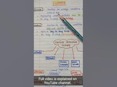 Climate-- Introduction (Part 1) || World Geography || Lec.72 || An ...