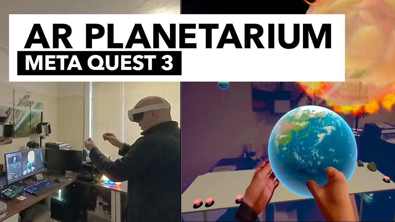 AR Solar Hands // My virtual planetarium experience // Meta Quest 3 ...