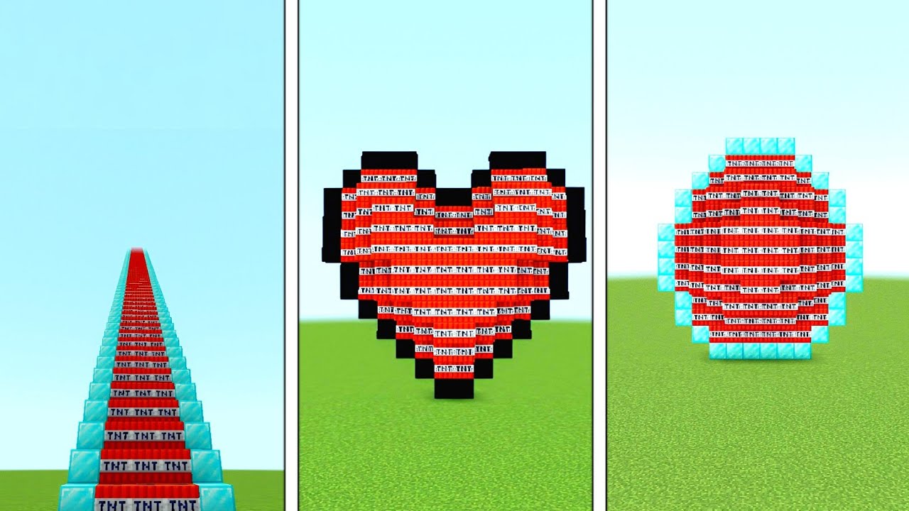 10 Minecraft TNT Experiment in One Video - YouTube
