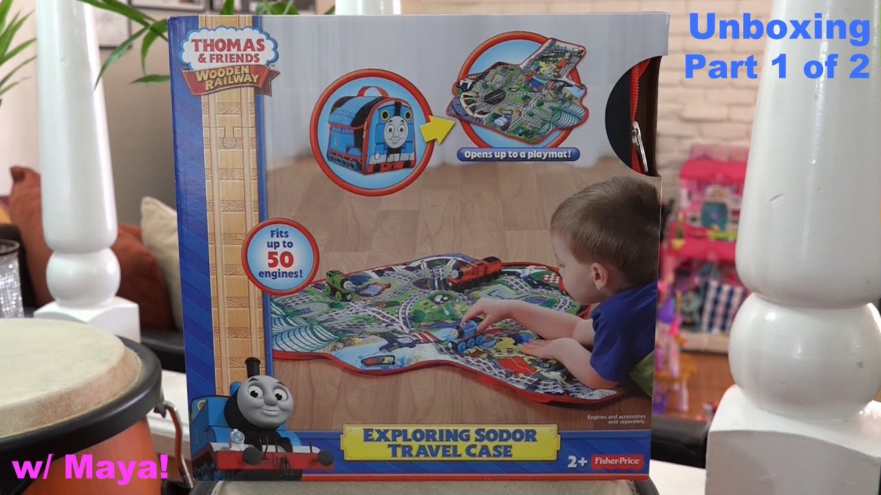 Thomas & Friends: Exploring Sodor Travel Case + Volcano Park Deluxe Set ...