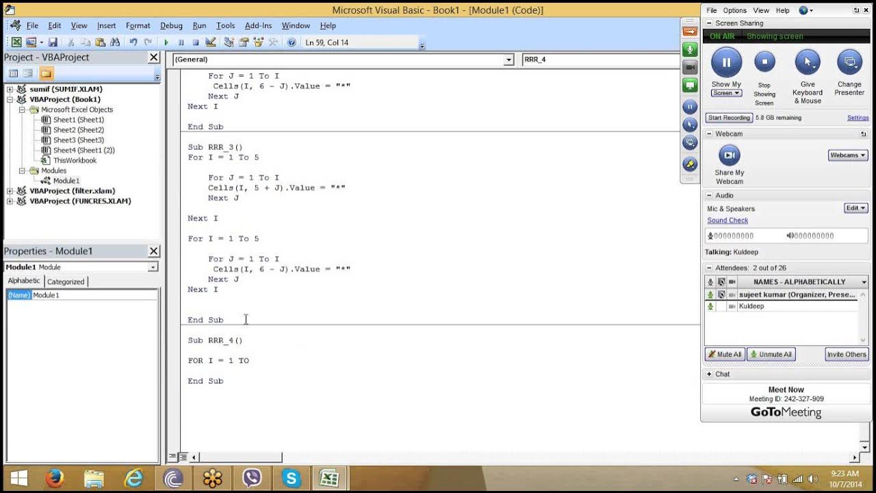 Advanced Excel VBA Macros Training in Hindi Call 8802579388 - YouTube