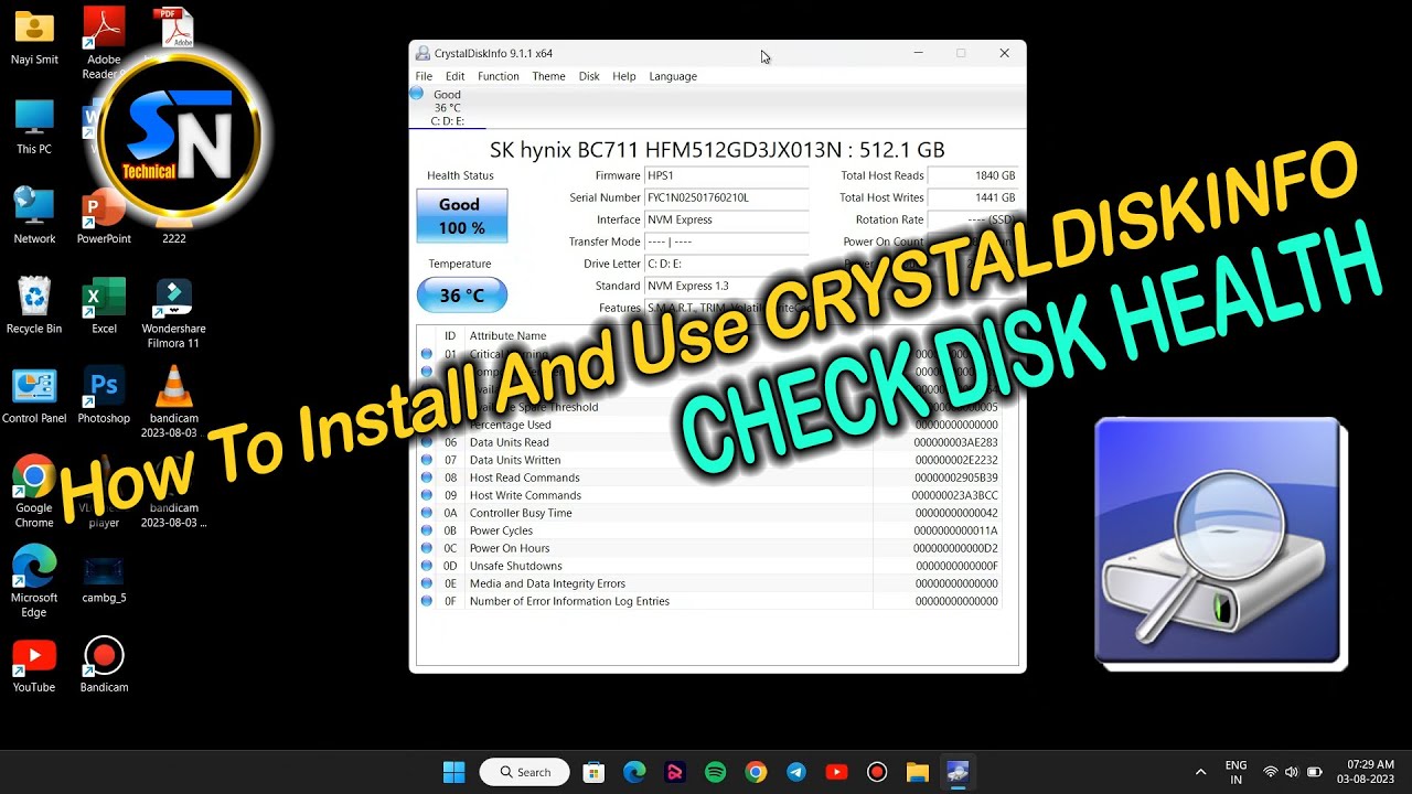 Crystal Disk Info Software to Check Health Status Temperature And ...