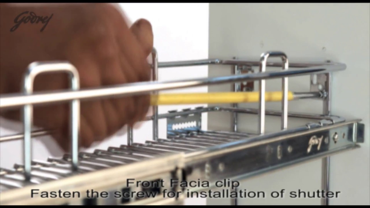 Godrej Kitchen Fittings-2 Shell Pull Out Installation Video - YouTube