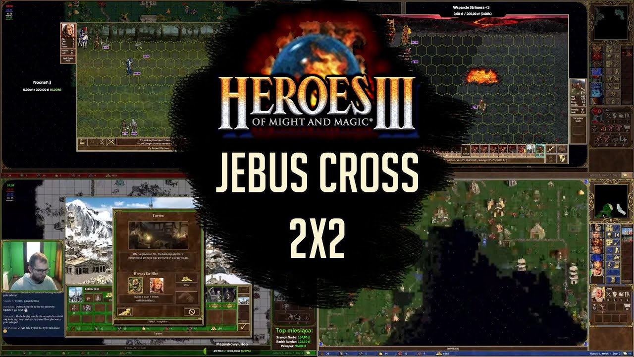 Heroes 3 🏆 Jebus Cross 2x2 Szopa666 & Dawidu91 vs Tyranuxus ...