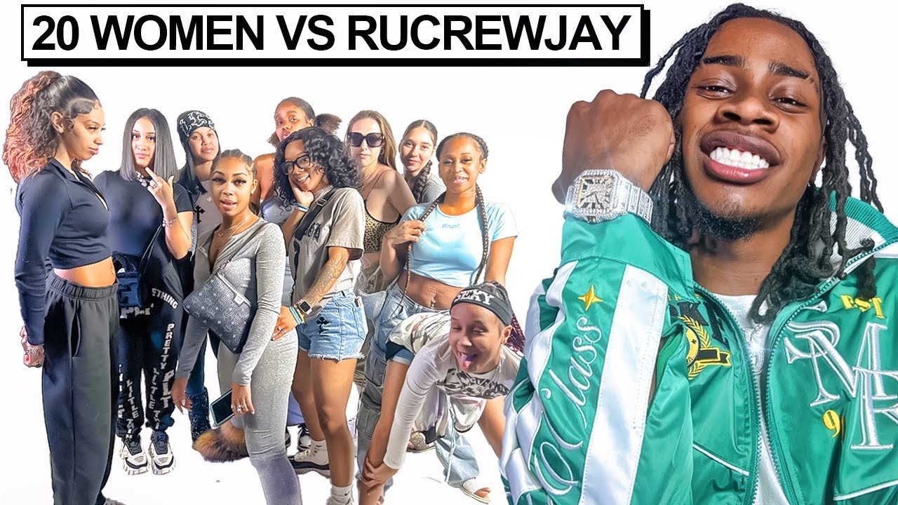 20 WOMAN VS 1 INFLUENCER: RUCREW JAY - YouTube