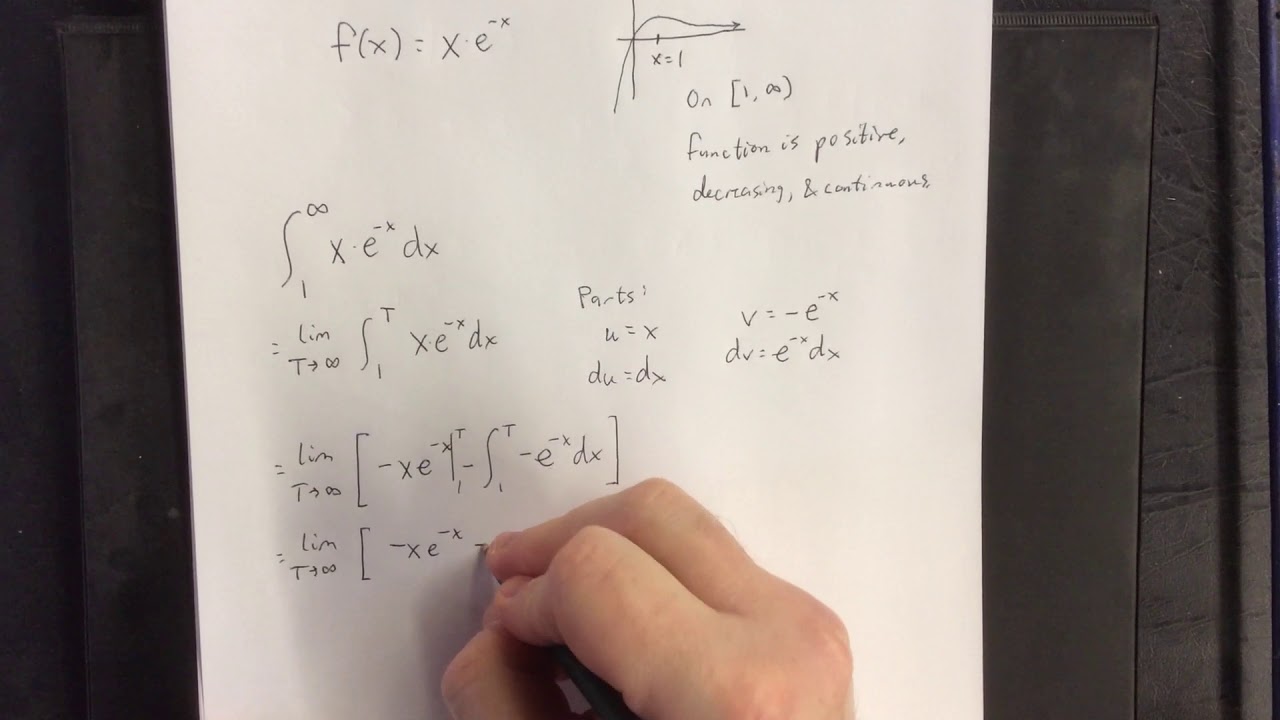 Using the integral test to determine convergence of a series - YouTube